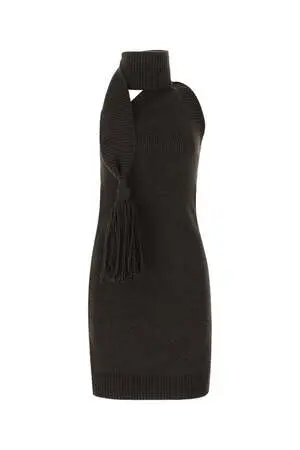 Bottega Veneta Wool Mini Dress - Brown