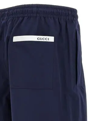 Gucci Cotton Bermuda Shorts - Blue