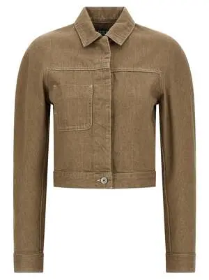 Jacquemus La Veste Ovalo Cargo' Jacket - Cream