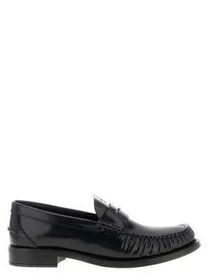 Prada Brushed Leather Loafers