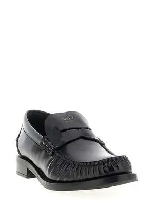 Prada Brushed Leather Loafers