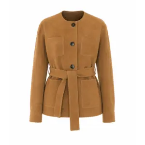 Max Mara Mstboemia Leather Jacket - Brown