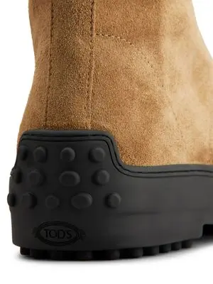 TOD'S Gommino Leather Laced Boots