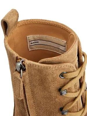 TOD'S Gommino Leather Laced Boots - Multicolor