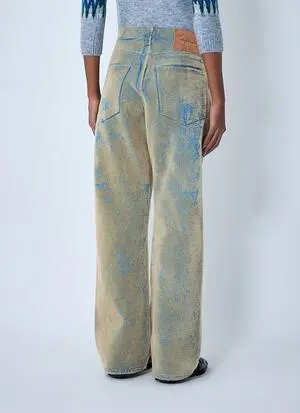 Acne Studios Flocked Denim Jeans