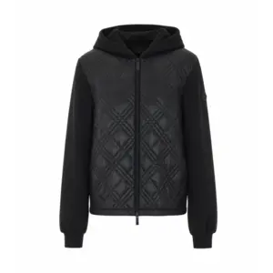 Moncler Logo Zip Up Cardigan
