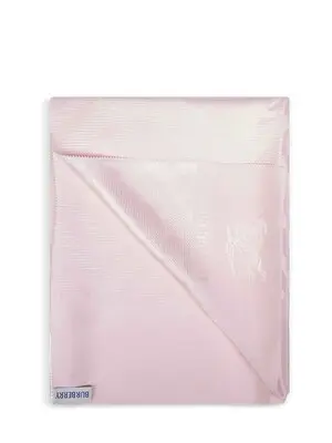 Burberry Pink Check Jacquard Silk Scarf - Multicolor