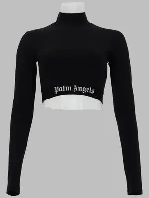 Palm Angels Croptop Classic Logo - Black