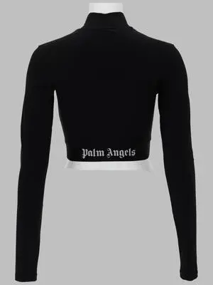 Palm Angels Classic Logo Croptop - Black