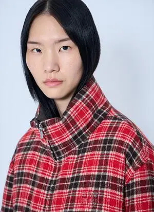 Miu Miu Padded Jacket With High Collar - Brown