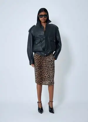Saint Laurent Grained Leather Jacket