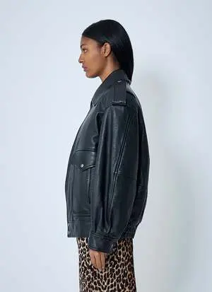 Saint Laurent Grained Leather Jacket