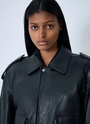 Saint Laurent Grained Leather Jacket