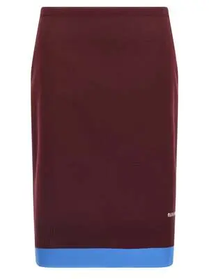 Miu Miu Double Layer Skirt - Multicolor