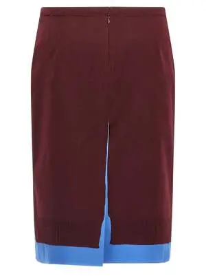 Miu Miu Double Layer Skirt