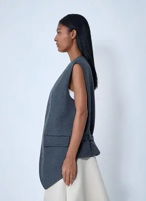 Bottega Veneta Double Face Wool Vest
