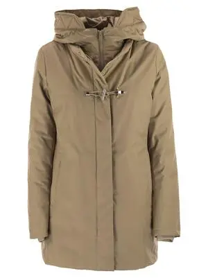 FAY Technical Gabardine Toggle Coat