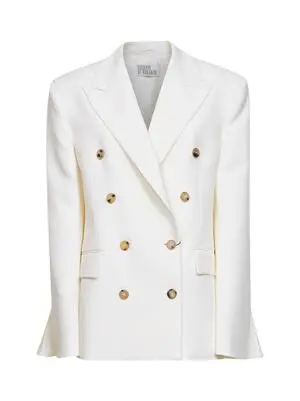 Giuseppe Di Morabito White Virgin Wool Double-breasted Blazer - Multicolor