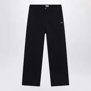 Loewe Regular-fit Cotton Twill Pants In Dark Navy