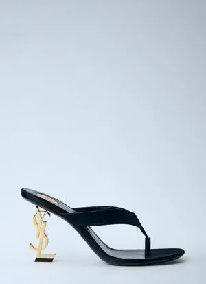 Saint Laurent Opyum Thong Sandals - Black