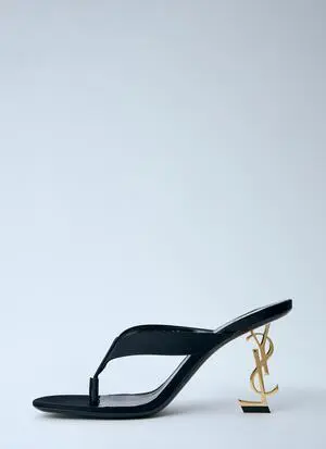 Saint Laurent Opyum Thong Sandals - Black