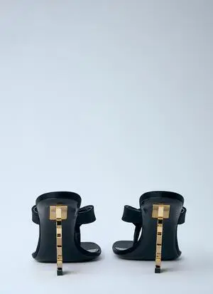 Saint Laurent Opyum Thong Sandals - Black