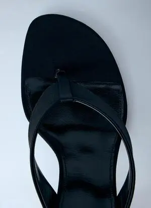 Saint Laurent Opyum Thong Sandals - Black
