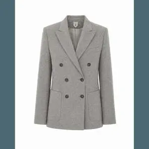 Max Mara Tailored Double-breasted Jacket - Gray