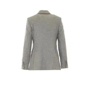 Max Mara Tailored Double-breasted Jacket - Gray