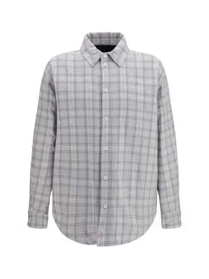 Off-White Padded Flannel Jacket - Gray