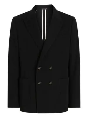 Dolce & Gabbana Double-breasted Wool Blazer - Blue