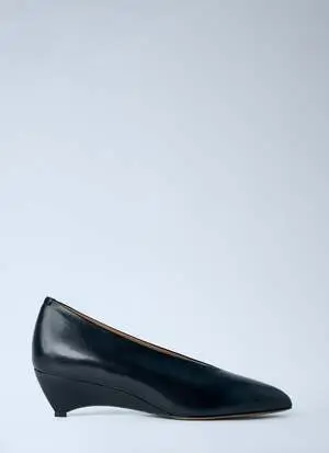JIL SANDER Leather Pumps - Black