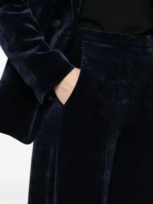 FORTE_FORTE Velvet High-waisted Trousers