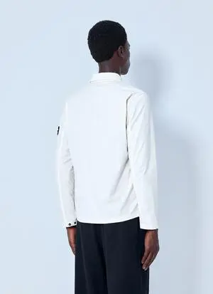 Stone Island Zip-front Overshirt With Flap Pockets