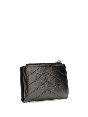 Saint Laurent Niki Vintage Leather Bifold Wallet