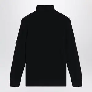 Stone Island Ribbed Turtleneck Sweater - Black