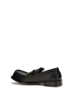 Loewe Bobine Polished Calfskin Loafers