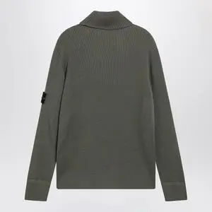 Stone Island Military Ribbed Turtleneck Sweater - Green