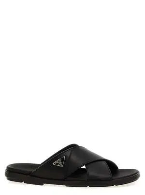 Prada Logo Sandals