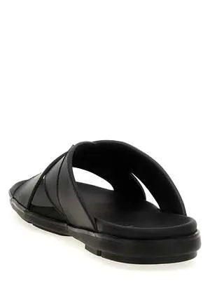 Prada Logo Sandals