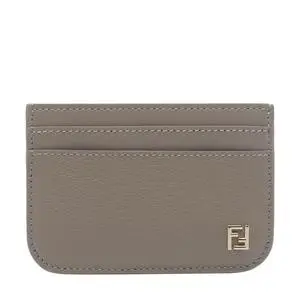 Fendi Ff Logo Card Case - Cream