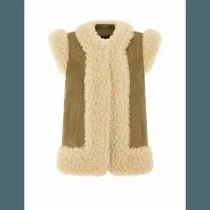 Etro Peacock Embroidered Shearling Vest - Green