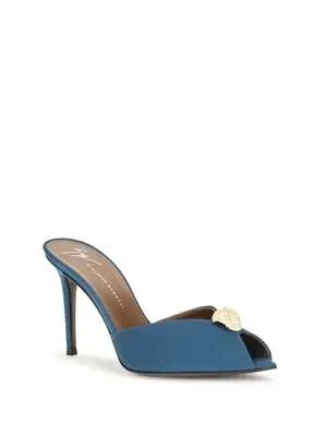 GIUSEPPE ZANOTTI Intrigo Cocktail Mules Sandals - Blue