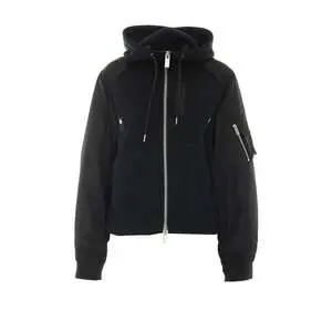 Sacai Sponge Sweat Hoodie - Black