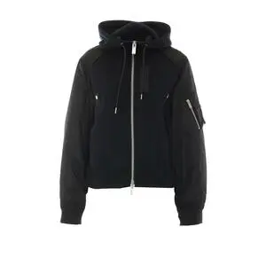 Sacai Sponge Sweat Hoodie - Black