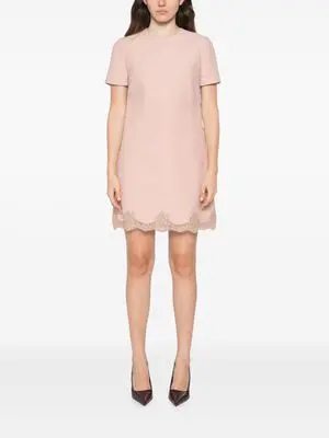 Valentino Garavani Wool And Silk Blend Mini Dress