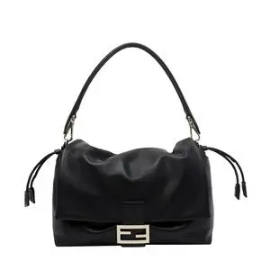 Fendi Baguette Soft Large Handbag - Black