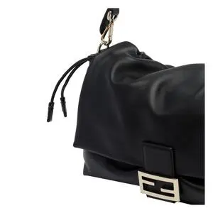 Fendi Baguette Soft Large Handbag - Black