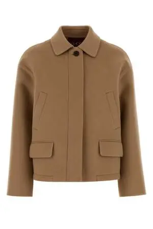 Gucci Camel Wool Blend Jacket - Brown
