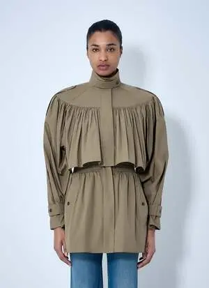 Chloé Gathered High-collar Jacket - Multicolor